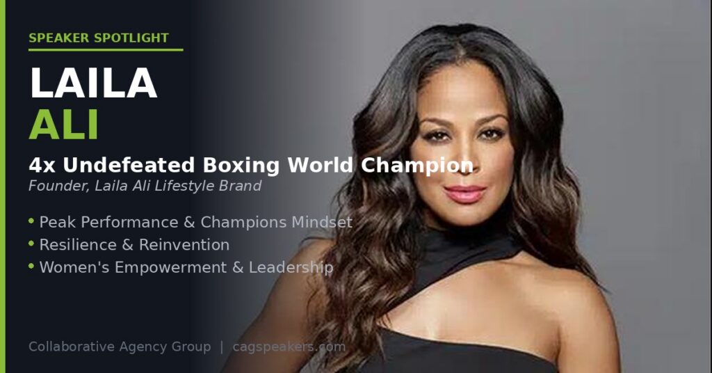 Laila Ali Keynote Speaker | Excellence, Resilience & Women's Leadership